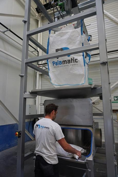 Esvaziamento de big bags e sacos - Duopal | Palamatic Process